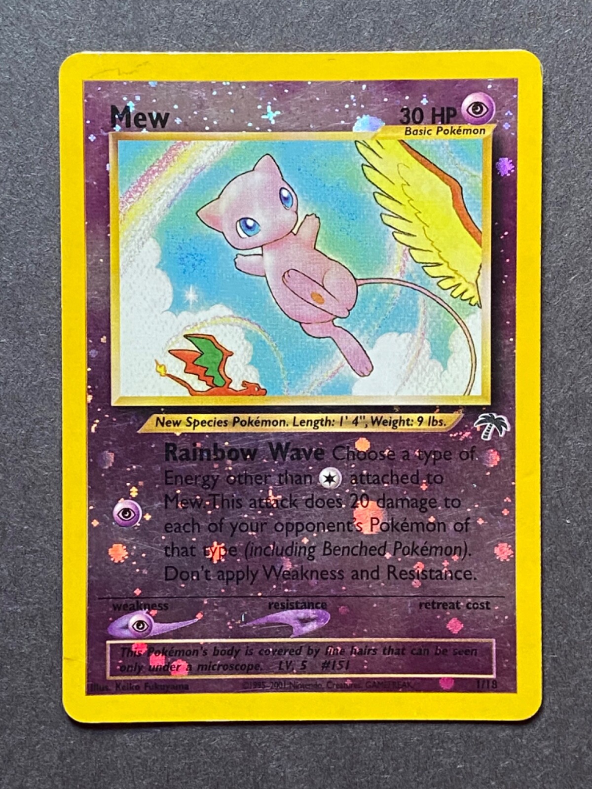 Mew - 1/18 - Southern Islands - Reverse Holo Foil Pokemon Card TCG LP | eBay