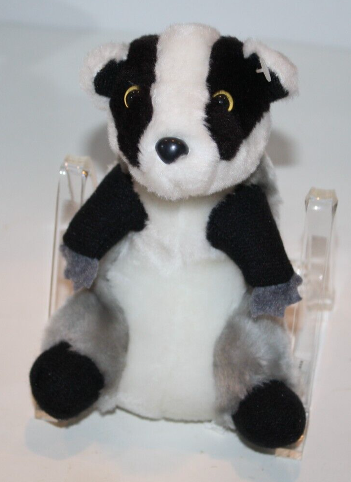 Proud Toy Badger 7" Black White Gray Soft Stuffed Animal Wild Wildlife ...