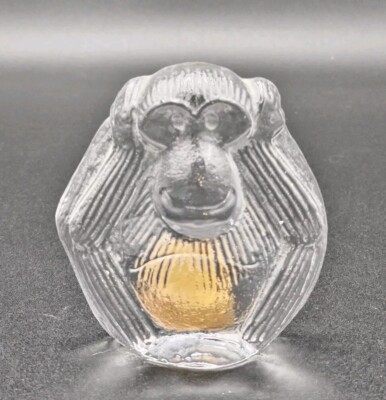 Rare Lisa Larson, Royal Krona, Sweden Monkey Full Lead Crystal WITH ...