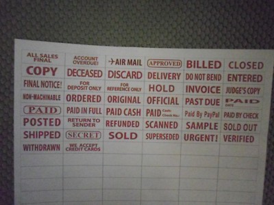 Custom Word Stamp Business Office School Company Refillable Pre Self ...