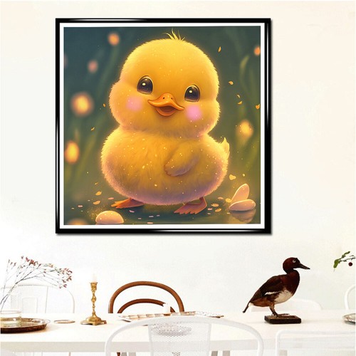 5D DIY Full Round Drill Diamond Painting Cartoon Duck Kit Home Decor ...