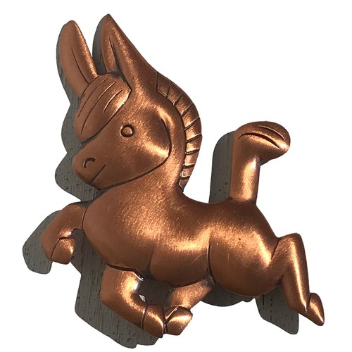 Vtg 60s Mod Copper Burro Donkey MCM Brooch Pin Cartoonish Southwestern ...