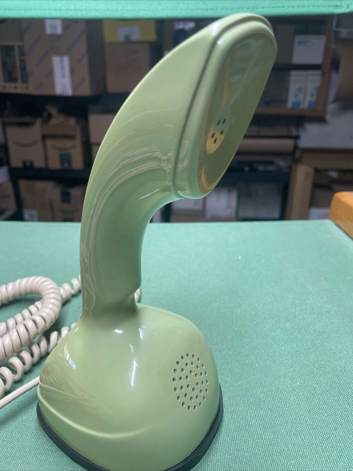 Vintage SEAFOAM MINT GREEN Ericofon Cobra Rotary Phone North Electric ...