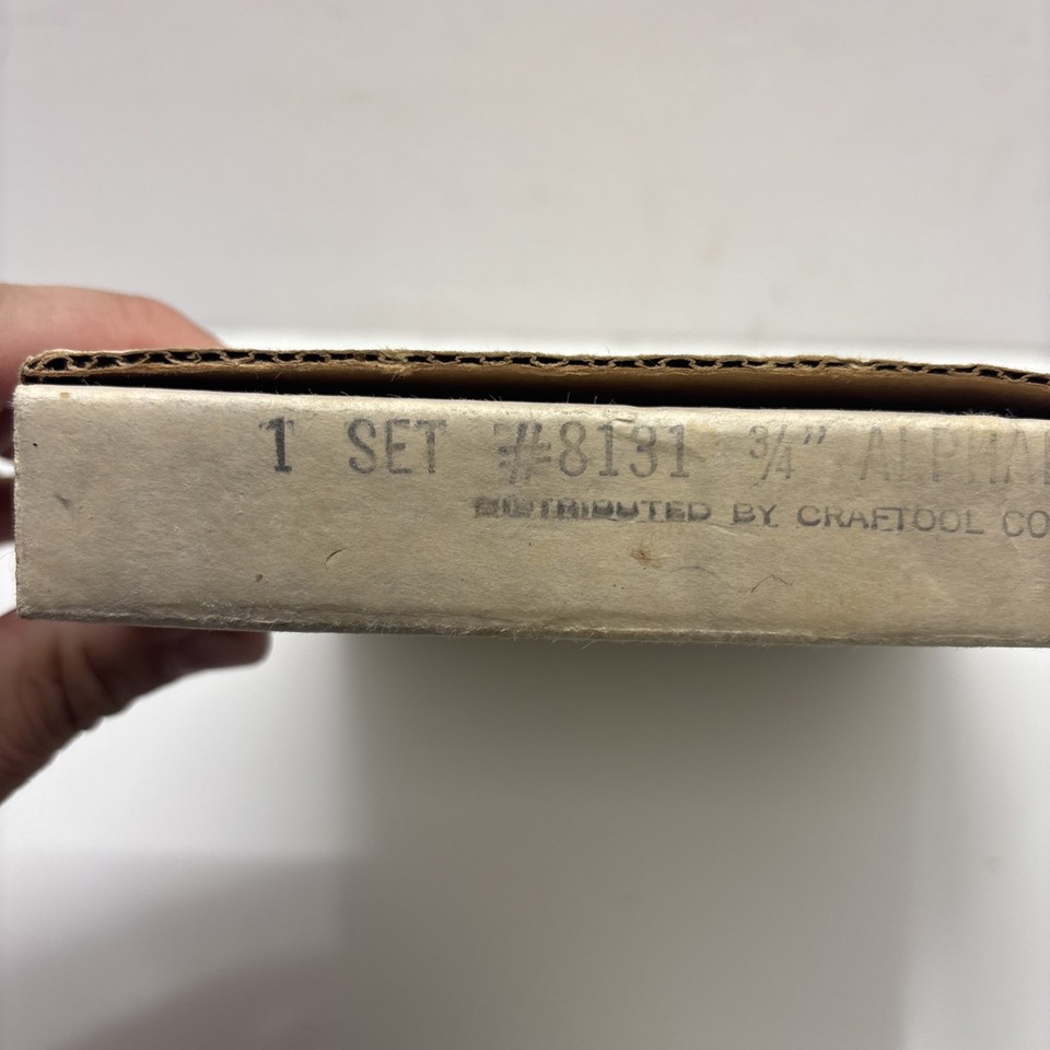 Vintage Craftool Co Leather Tooling 3/4" Standard Alphabet Stamp Set No ...