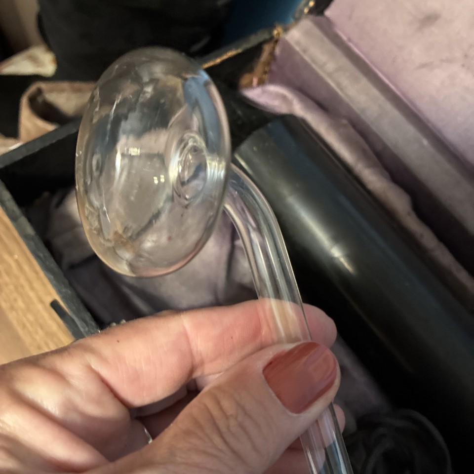 Antique Shelton Violet Ray Dr. Quack Shock Machine Electrode Original Case 110V | eBay