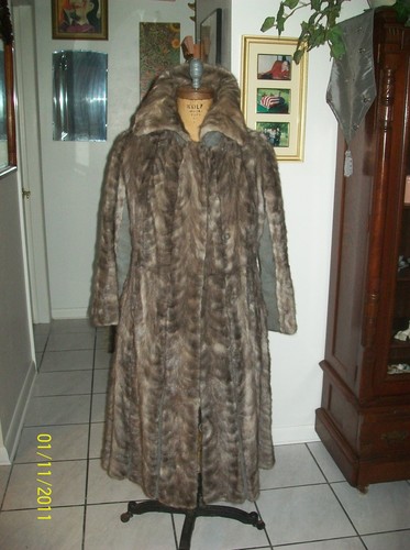 vintage real mink gray - Gem