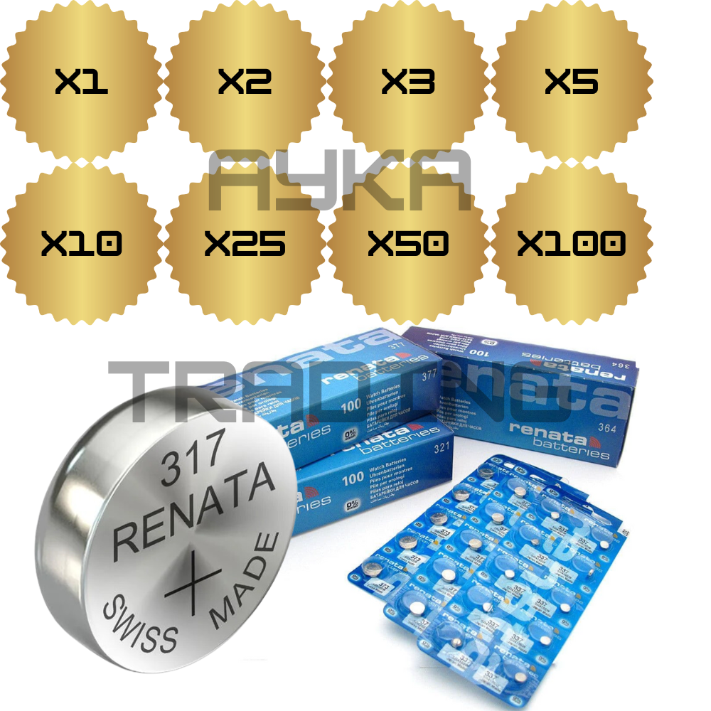 Renata Watch Battery 317 (SR516SW)- Swiss - x1 x2 x3 x5 x10 x25 x50 ...
