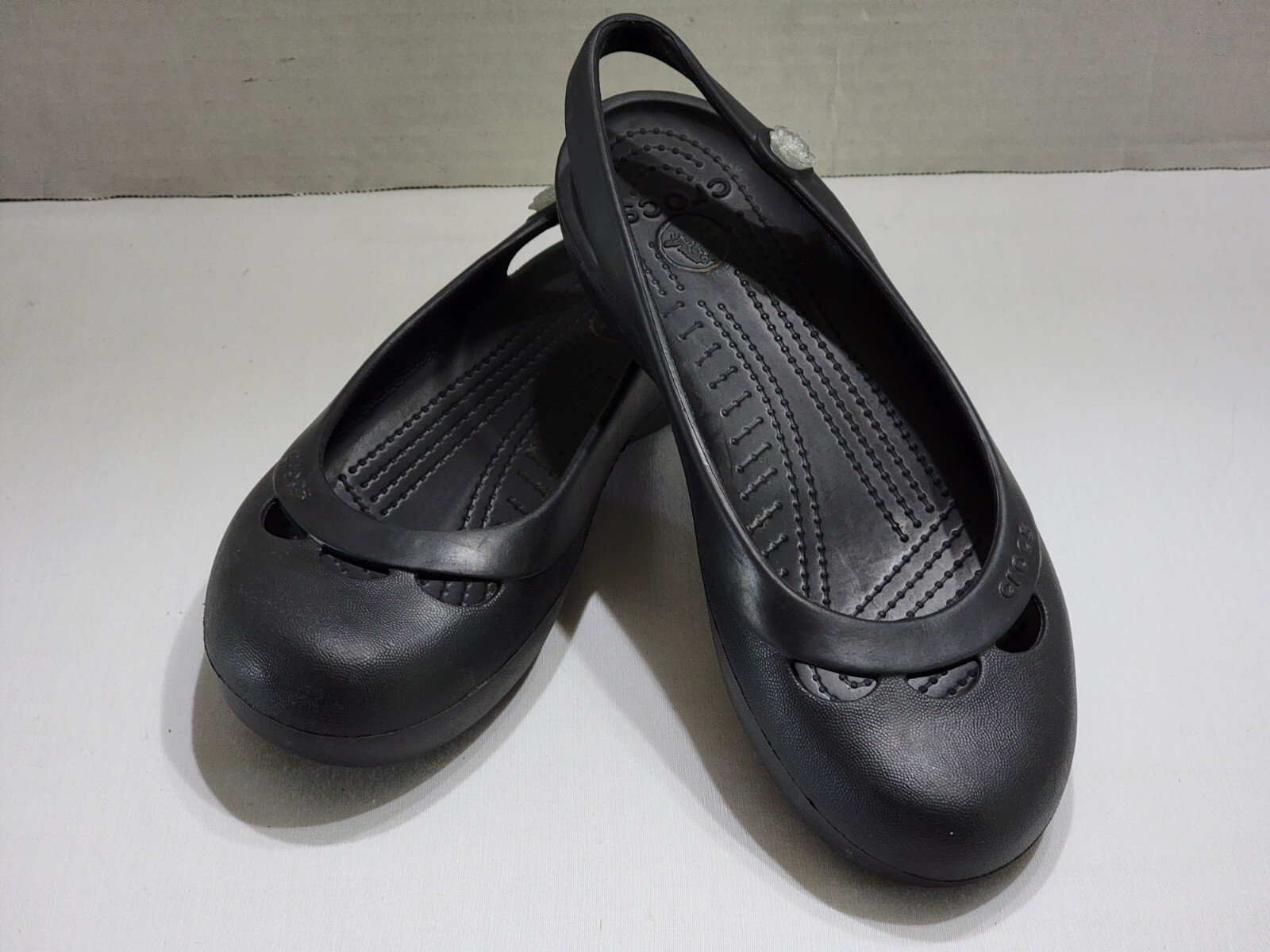 CROC'S WOMEN'S JAYNA SLINGBACK BALLET FLATS SHOES BLA… - Gem