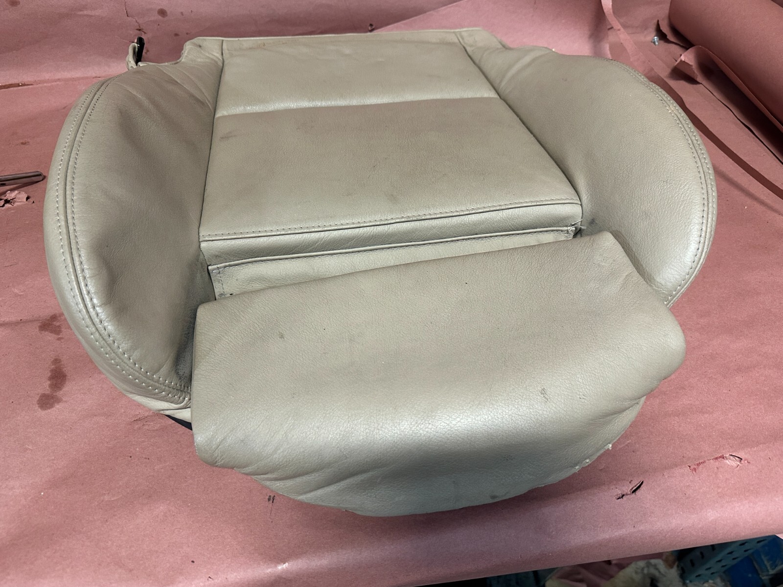 BMW E46 325CI 330CI Front Right Sport Seat Bottom Beige Leather OEM 62K ...