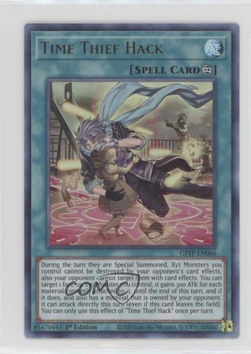 2020 Yu-Gi-Oh! - Ghosts From The Past 1st Edition UR Time Thief Hack ...