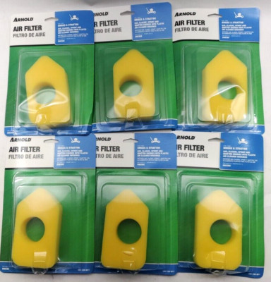 BOX OF 6, Arnold Small Engine Air Filter 490-200-0011, 698369 | eBay