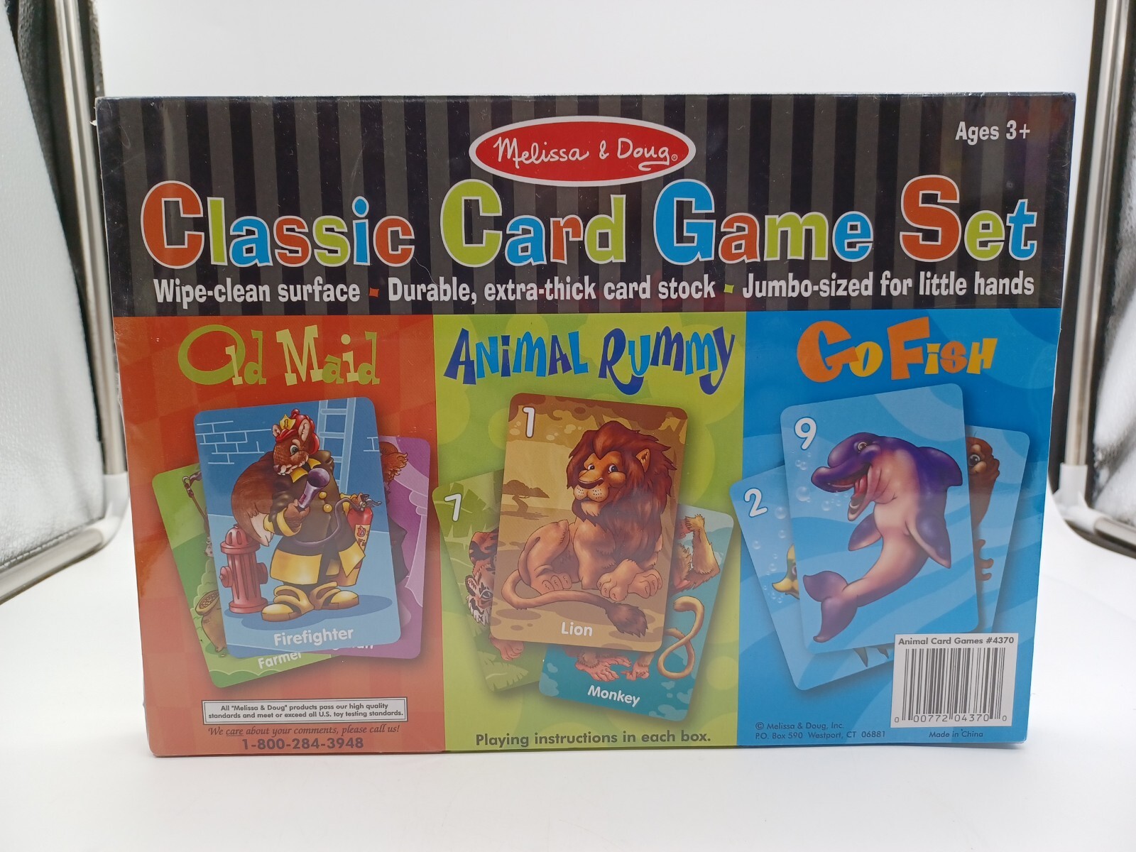 Melissa & Doug Classic Card Game Set Old Maid Animal Rummy Go Fish New ...