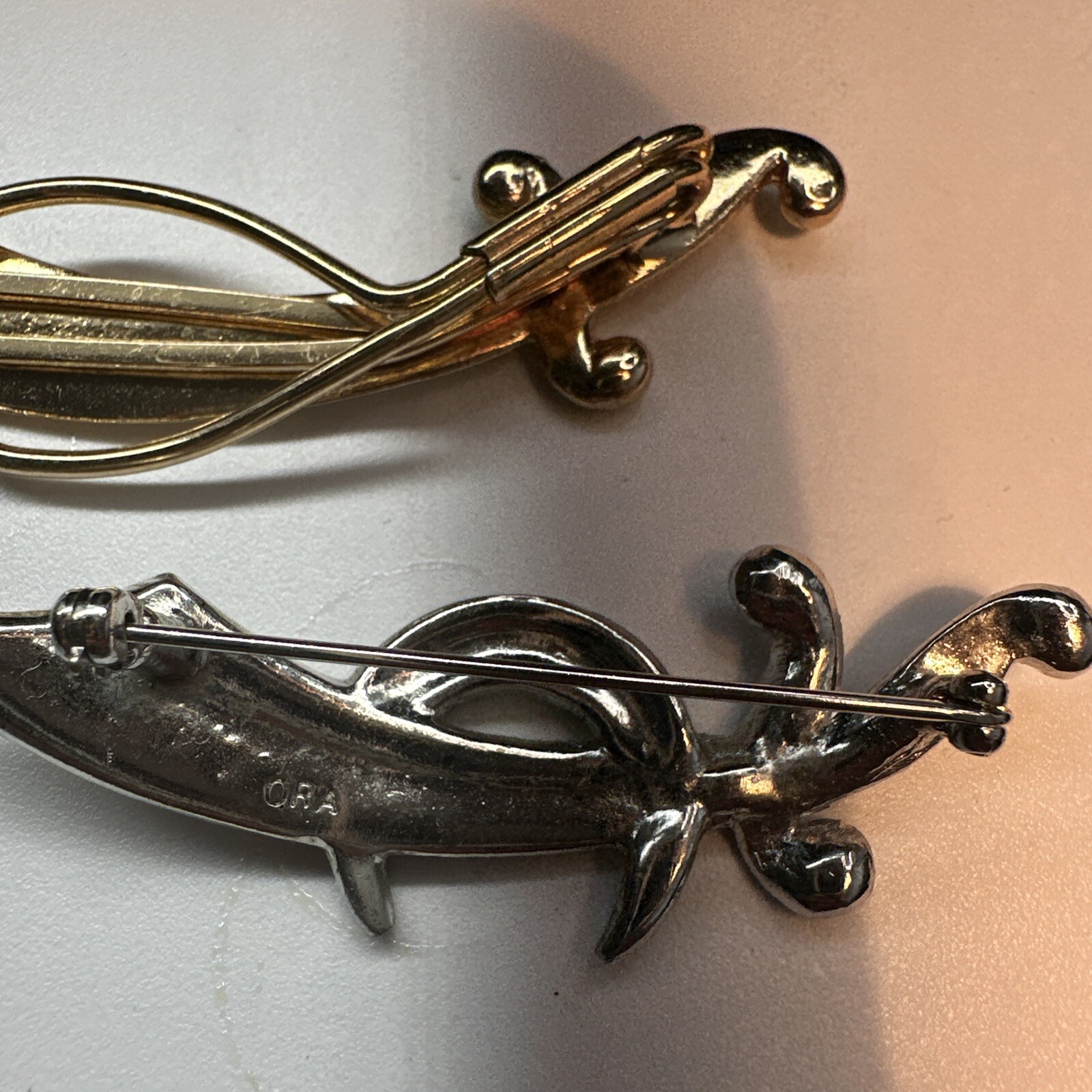 Vintage ORA Masonic Shriners Sword Rhinestone Brooch … - Gem