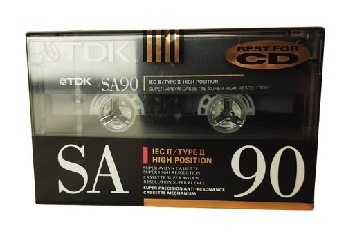 Lot of 10 Vintage NOS TDK SA90 Blank Tapes 90min High Bias Type II ...