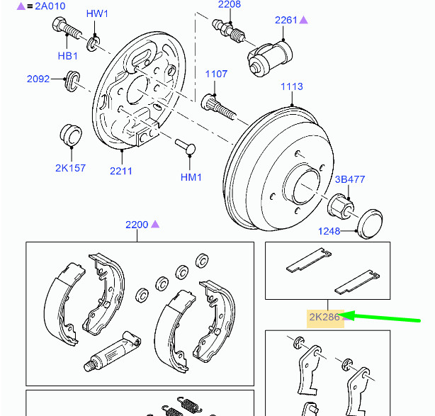 Ford Drum Brake Diagram