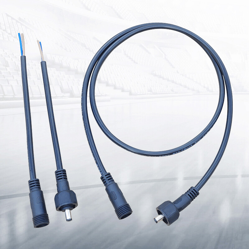 55*21mm DC Waterproof Power Extension Wire Cable 12V Plug Socket ...