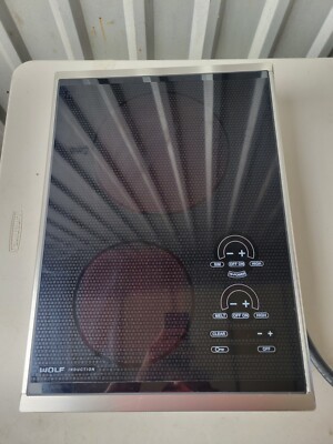 Wolf Induction CT15I/S Black Two Burner Induction Cooktop, Stainless ...