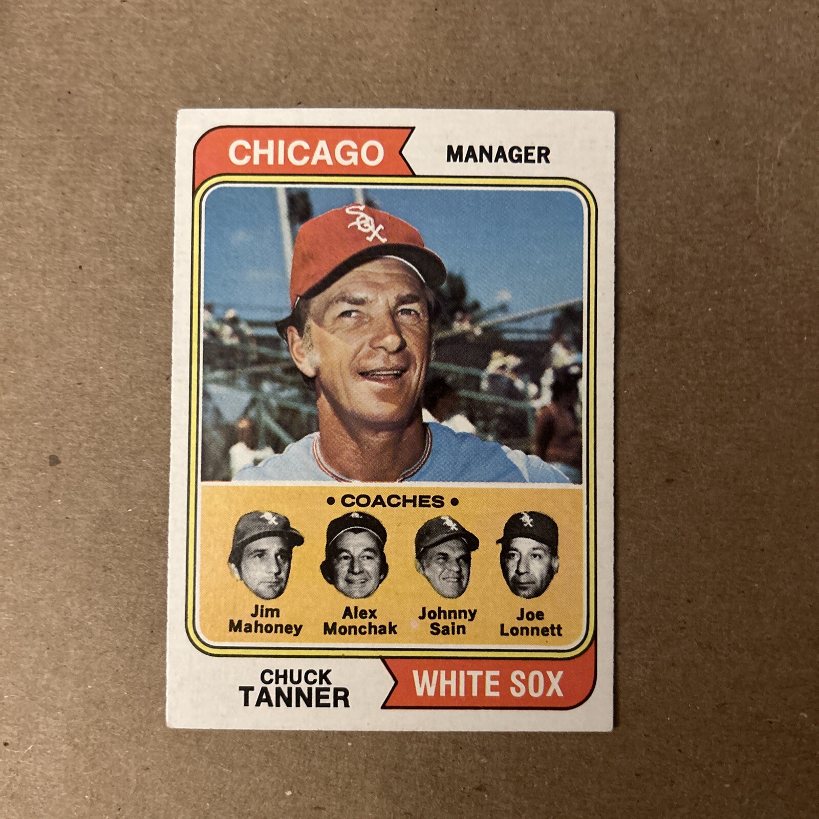 1974 Topps Baseball Chuck Tanner Chicago White Sox Card #221 | eBay