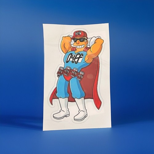 The Simpsons Duffman Duff Beer 6" Decal Window Laptop Sticker Truck ...