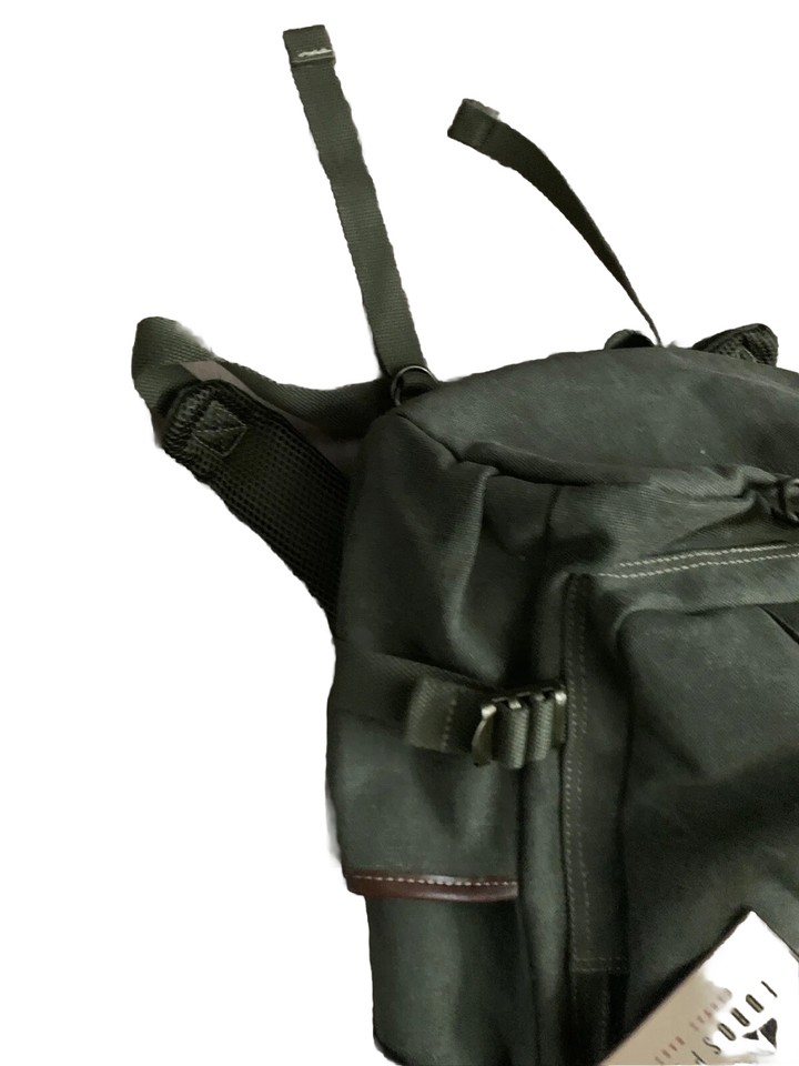 Eurosport Canvas Backpack Bag Olive Green #B718 | eBay