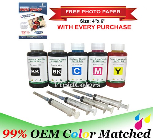 4 -500ml Refill ink kit HP 67 67XL DeskJet Plus 4158 4155 4152 4140 | eBay