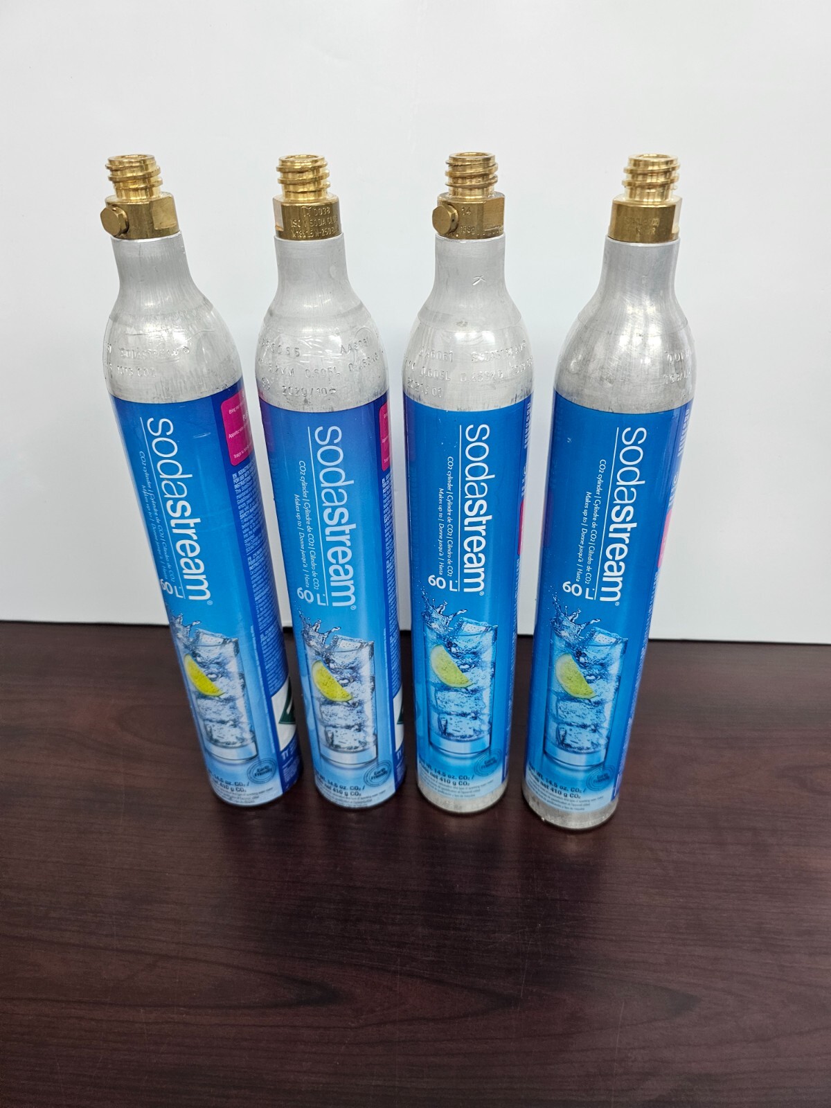 Lot of 4 SodaStream Replacement Canisters Co2 empty 60L 14.5oz. | eBay
