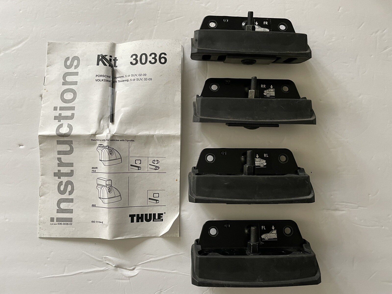 Thule Fit Kit 3036 for Porsche Cayenne VW Touareg 02-09 | Aftermarket ...