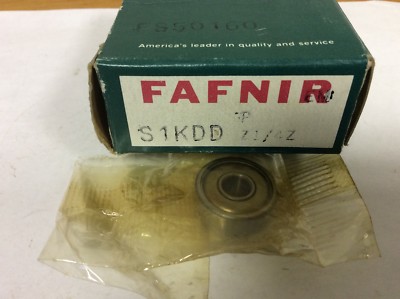 New. Fafnir S1KDD Deep Groove Bearing, .2500” ID, .7500” OD, .2813 ...