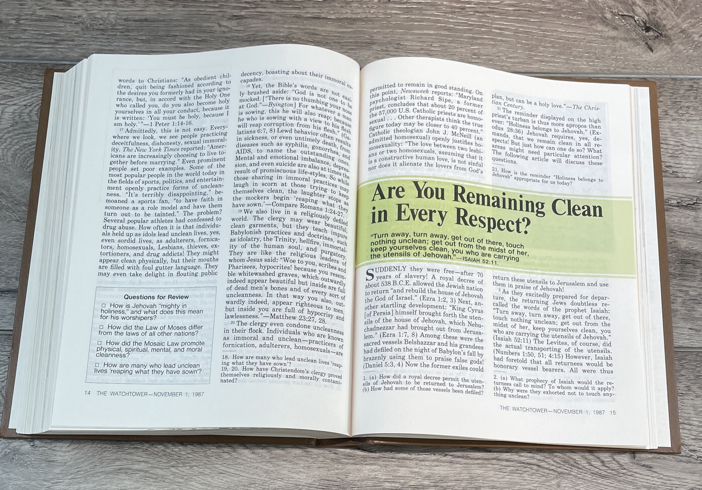 Watchtower Awake! Hardcover Volumes 1982-1997 Mix Lot of 24 Jehovah's ...