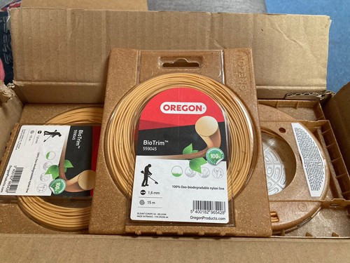 Oregon 100% Biodegradable Trimmer Line 1.6mm 15M Biotrim Bulk Lot of 18 ...