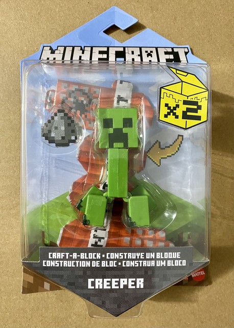 Mattel Minecraft Craft-a-block Creeper Action Figure - Mojang Studios ...