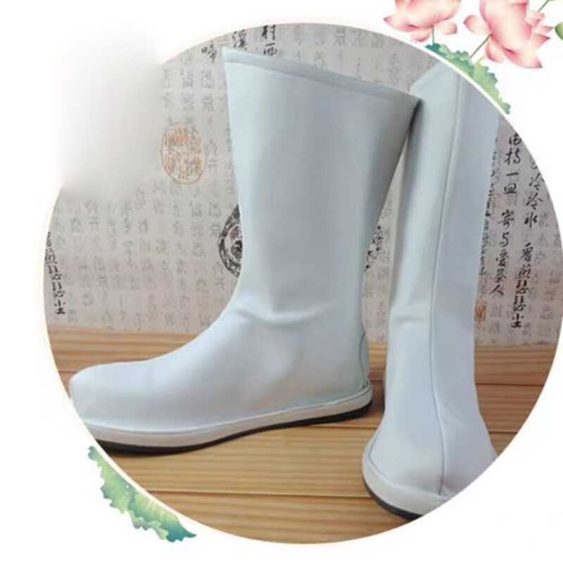 Unisex Non Slip Men Mid-calf Boots Shoes Flat Cosplay Ethnic Casual ...