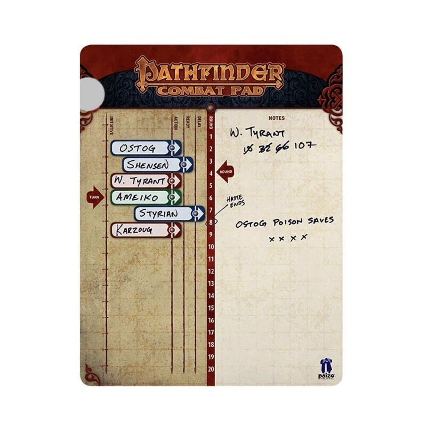 Paizo Gamemastery Combat Pad - Initiative Tracker (3rd) NM for sale ...