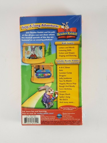 Reader Rabbit Sing-A-Song Adventures (VHS, 2000) NEW Sealed | eBay