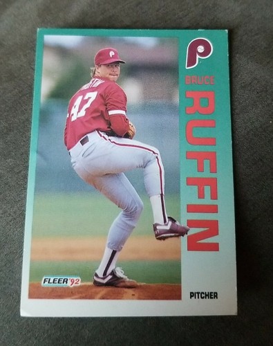 1992 Fleer Philadelphia Phillies Baseball Card #544 Bruce Ruffin | eBay