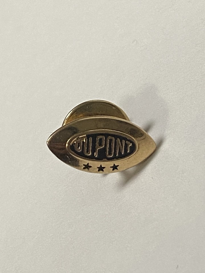 Vintage 14K LGB Gold DuPont Company Employee Service Hat Lapel Pin 3 ...