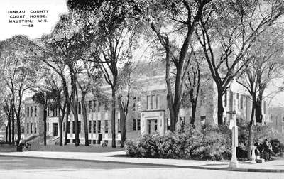Mauston Wisconsin Juneau County Court House Street View Antique ...