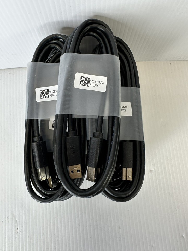 Lot of 11 Genuine Dell USB 3.0 Cables Type A to Type B 5KL2E32501 | eBay