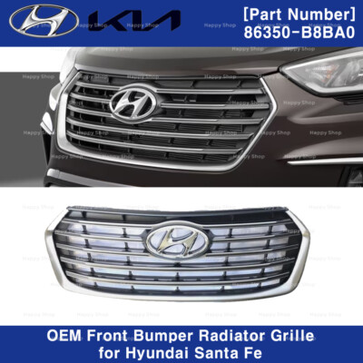 86350B8BA0 New OEM Front Bumper Radiator Grille for Hyundai Santa Fe ...