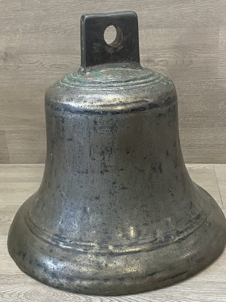 Huge Brass Authentic Ships Bell 60lb Antique Nautical Bell! | eBay