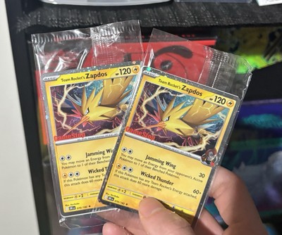Zapdos Team Rocket DESTINED RIVALS 72/182 Game Stop Promo ONE CARD ...