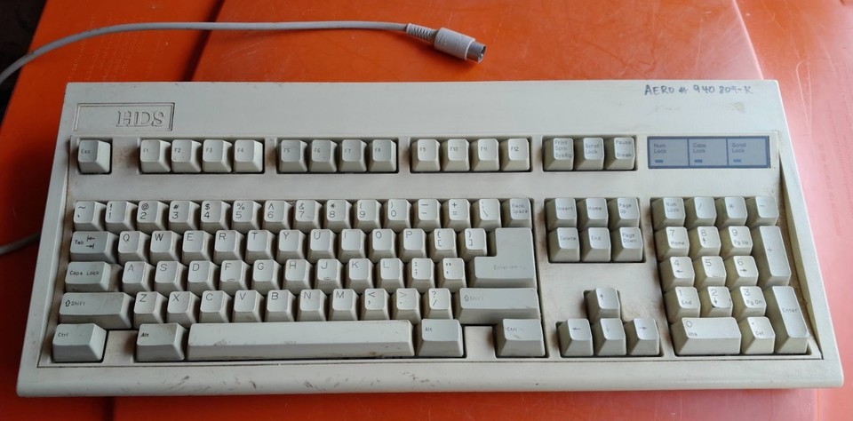 Vintage Key tronic E03601QLHDS Mechanical Wired Clicky Computer AT IBM ...