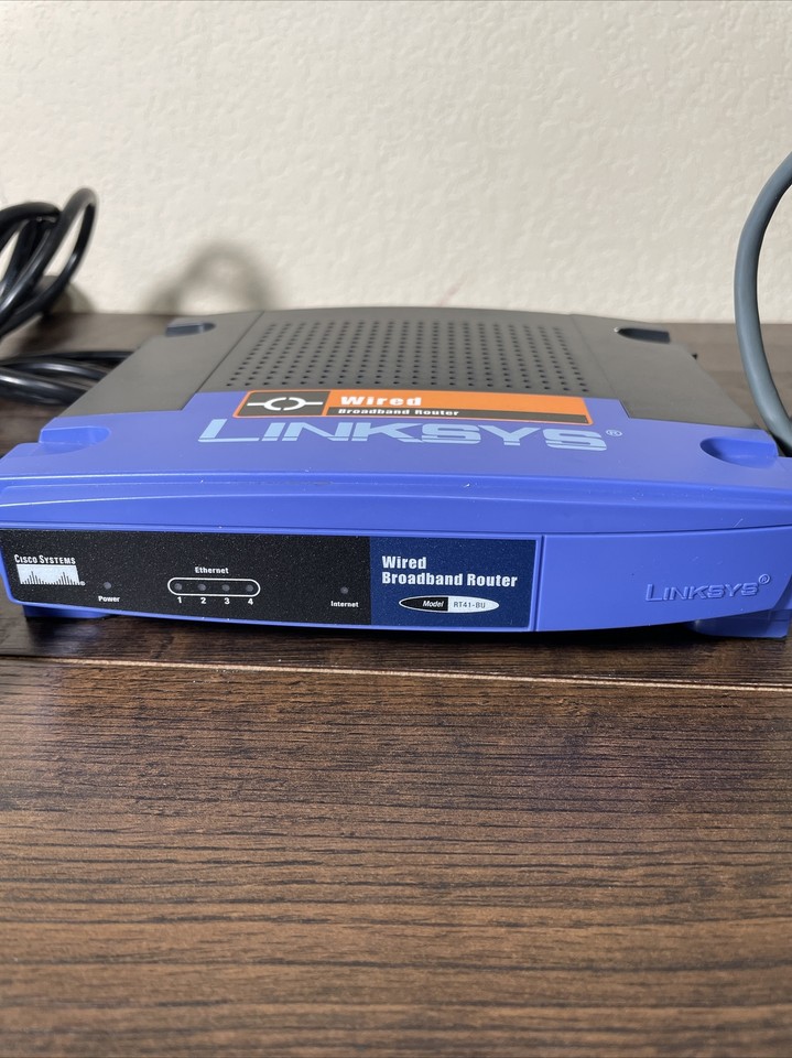 Linksys Wire Broadband Router RT41-BU Cable/DSL With 4-Port Switch ...