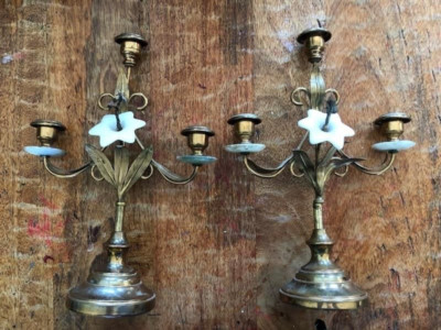 Catholic Antique Porcelain Queen of Heaven Virgin Mary Statue French ...