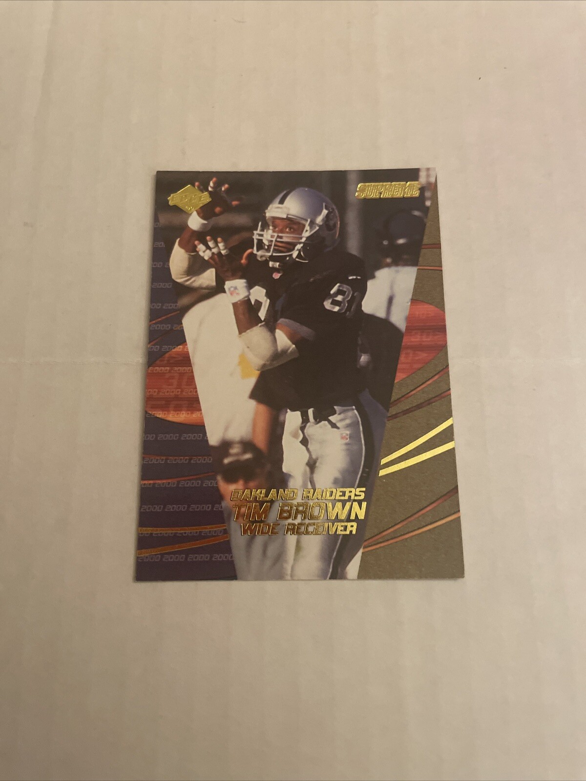 Tim Brown 2000 Collectors Edge Supreme L A Raiders NFL Football Sports ...