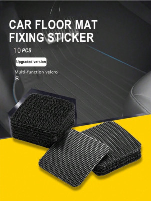 10pcs Self-Adhesive Hook and Loop Tape - Strong Adhesive for Car Mats ...
