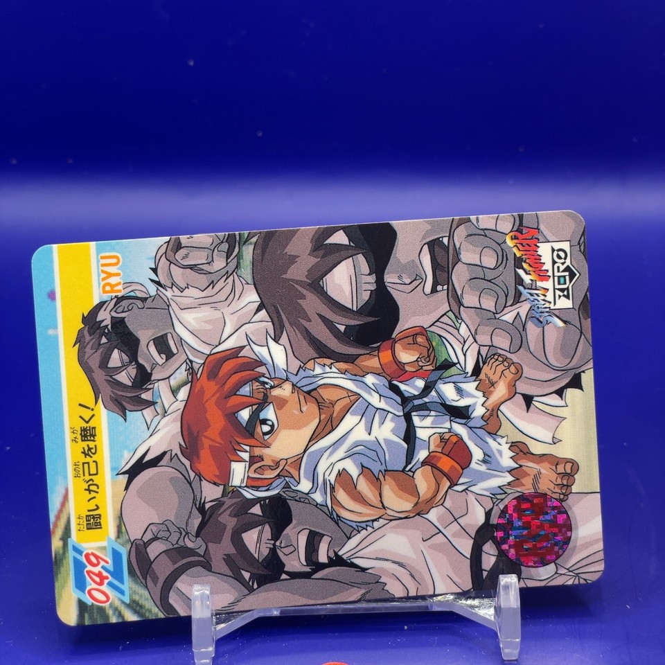 RYU Street Fighter ZERO Card Bandai Capcom MADE IN JAPAN Japanese 049 ...