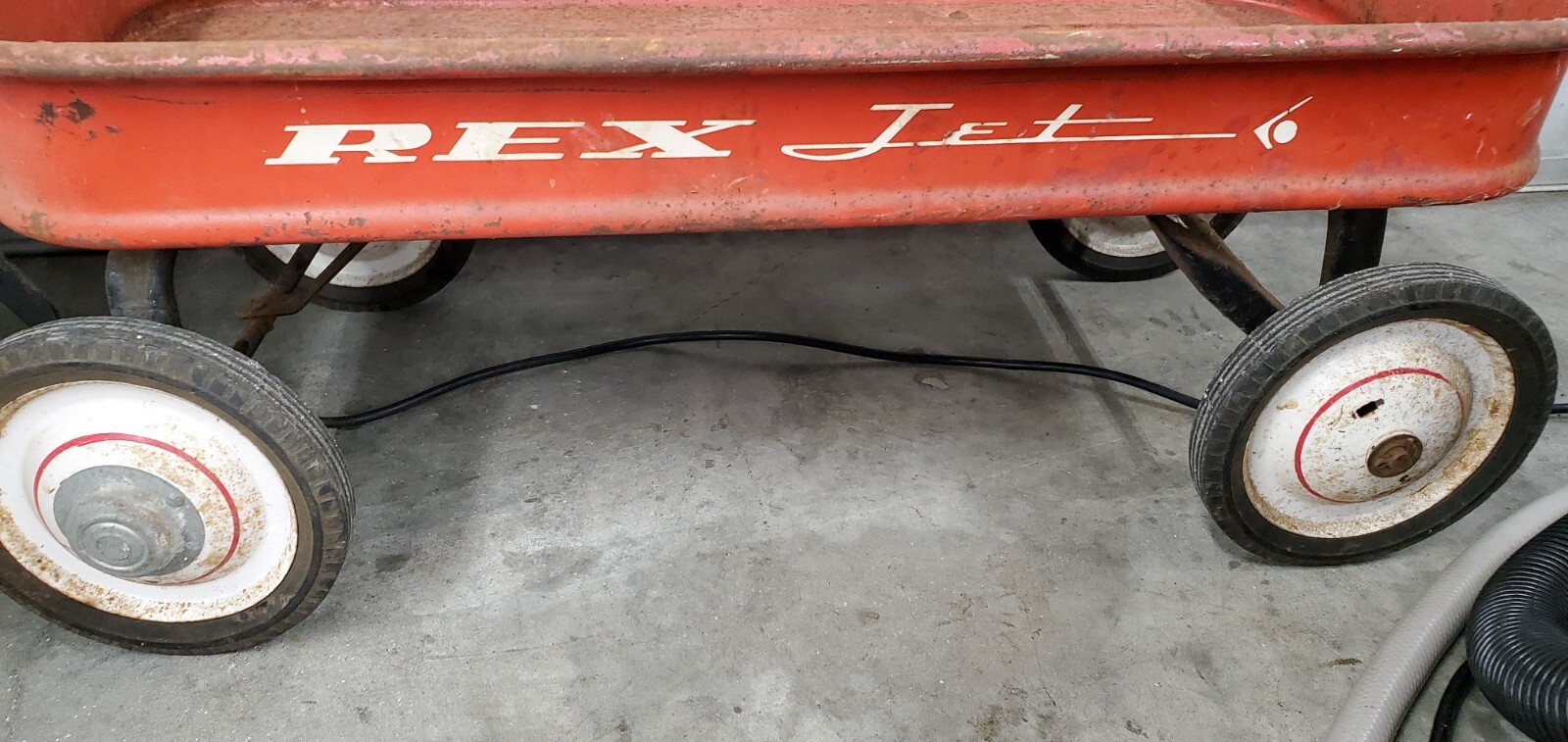 Vintage Rex-Jet Radio Flyer Red Metal Wagon | eBay