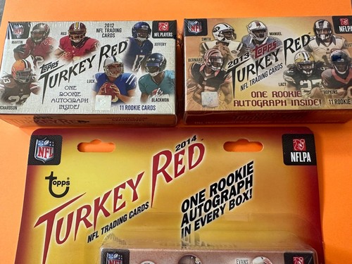 2012 /2013/2014 Topps Turkey Red Football Box Unopened Factory Sealed 3 ...