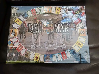 New! Del Mar / San Diego California Surf Meets The Turf Monopoly Board ...